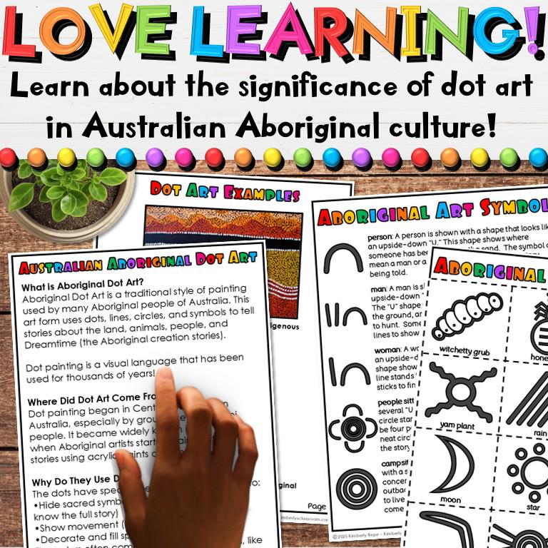 Australian Aboriginal Dot Art Crafts & Writing Activities | NAIDOC ...