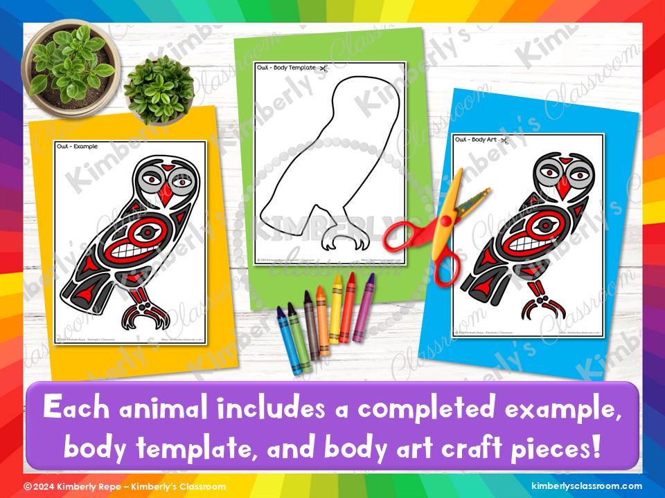 Indigenous Animal Crafts & Writing Activities | Native American Art ...