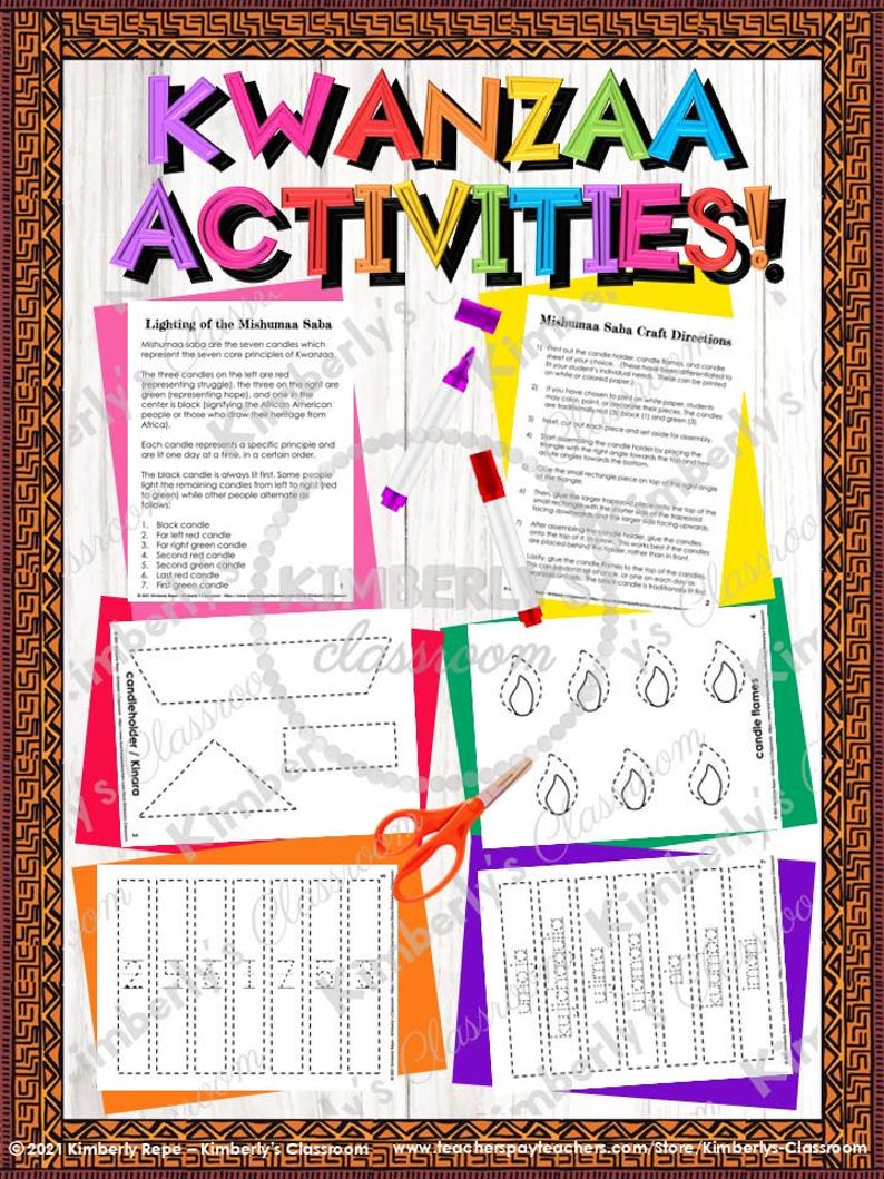 Kwanzaa Activities - Crafts, Worksheets, Emergent Readers, & Coloring ...