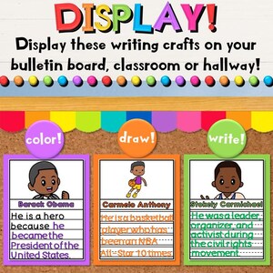 Black History Leaders Writing Crafts With Prompts & Biography Sheets ...