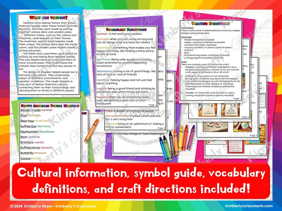 Native American 3D Writing Craft Activities | Teepee (tipi, Tepee) Art ...