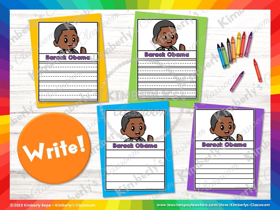 Black History Leaders Writing Crafts With Prompts & Biography Sheets ...