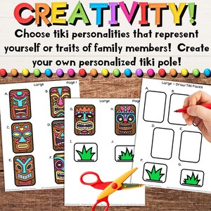 Hawaiian Tiki Pole Writing Crafts for Asian American & Pacific Islander ...