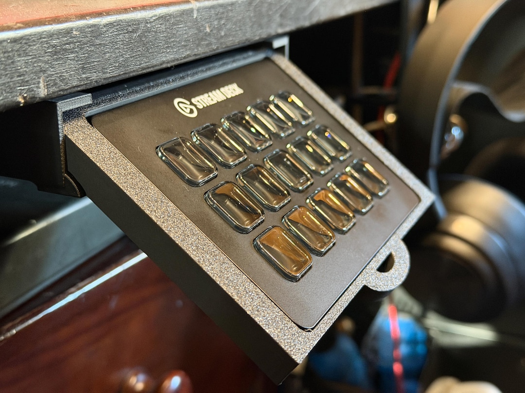 Retractable Under Desk Mount for Elgato Stream Deck Mk2 - 15 Keys - Etsy