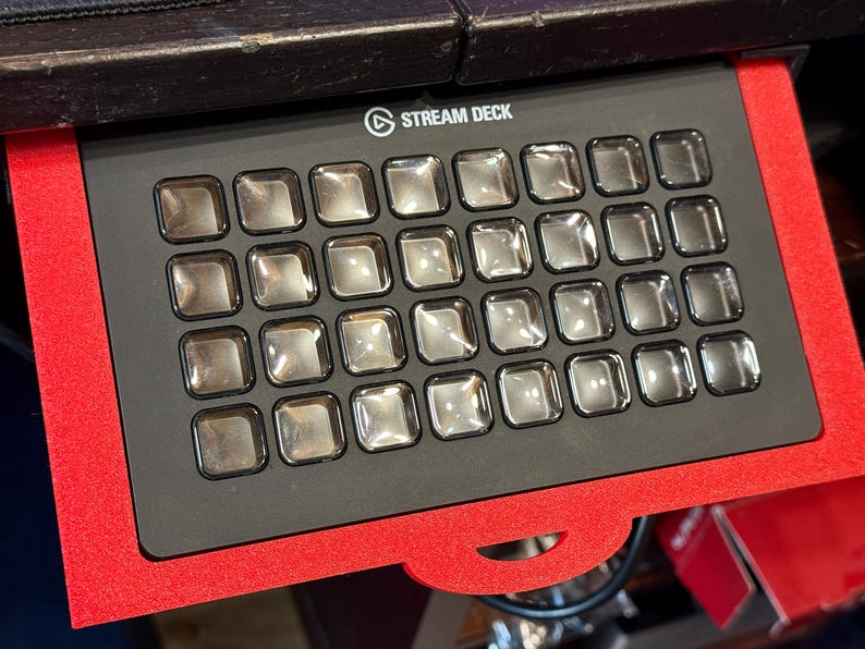 Retractable Stream Deck XL Desk Mount: Under Desk, Various Colors - for ...