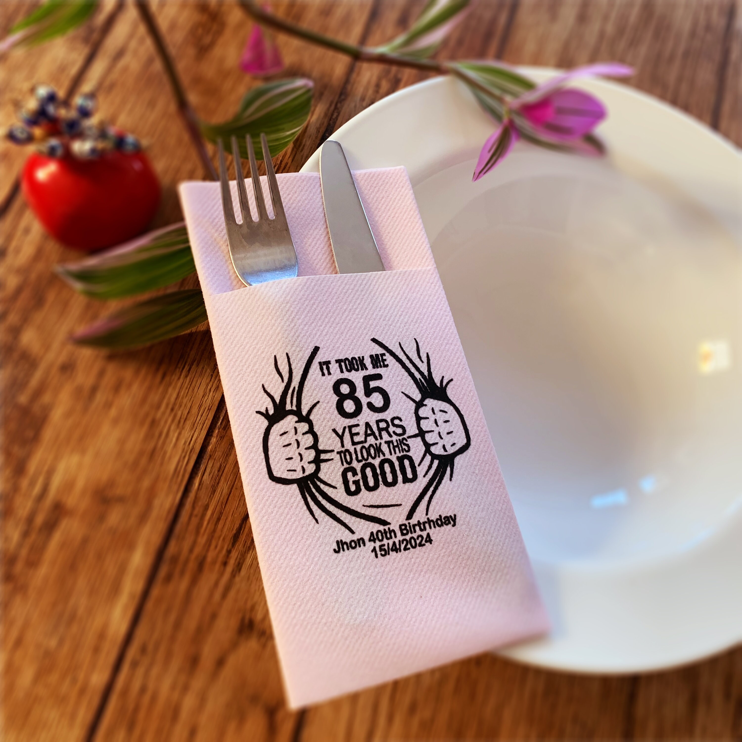 Napkins Personalized , Soft Linen Like Napkins Disposable, Custom Logo ...