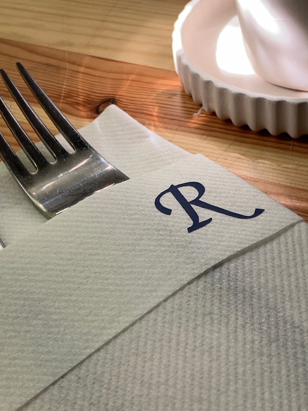 Wedding Napkins Personalized Monogram, Soft Linen Like Napkins ...