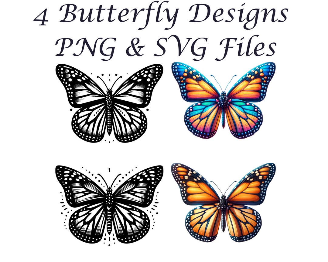 Monarch Butterfly Png, Svg Butterfly Svg Butterflies Butterfly Svg for ...