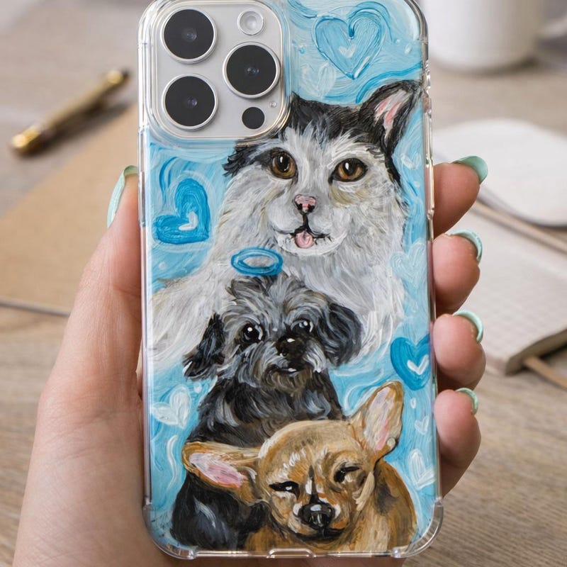 Hand Paint Pet Phone Case - Etsy