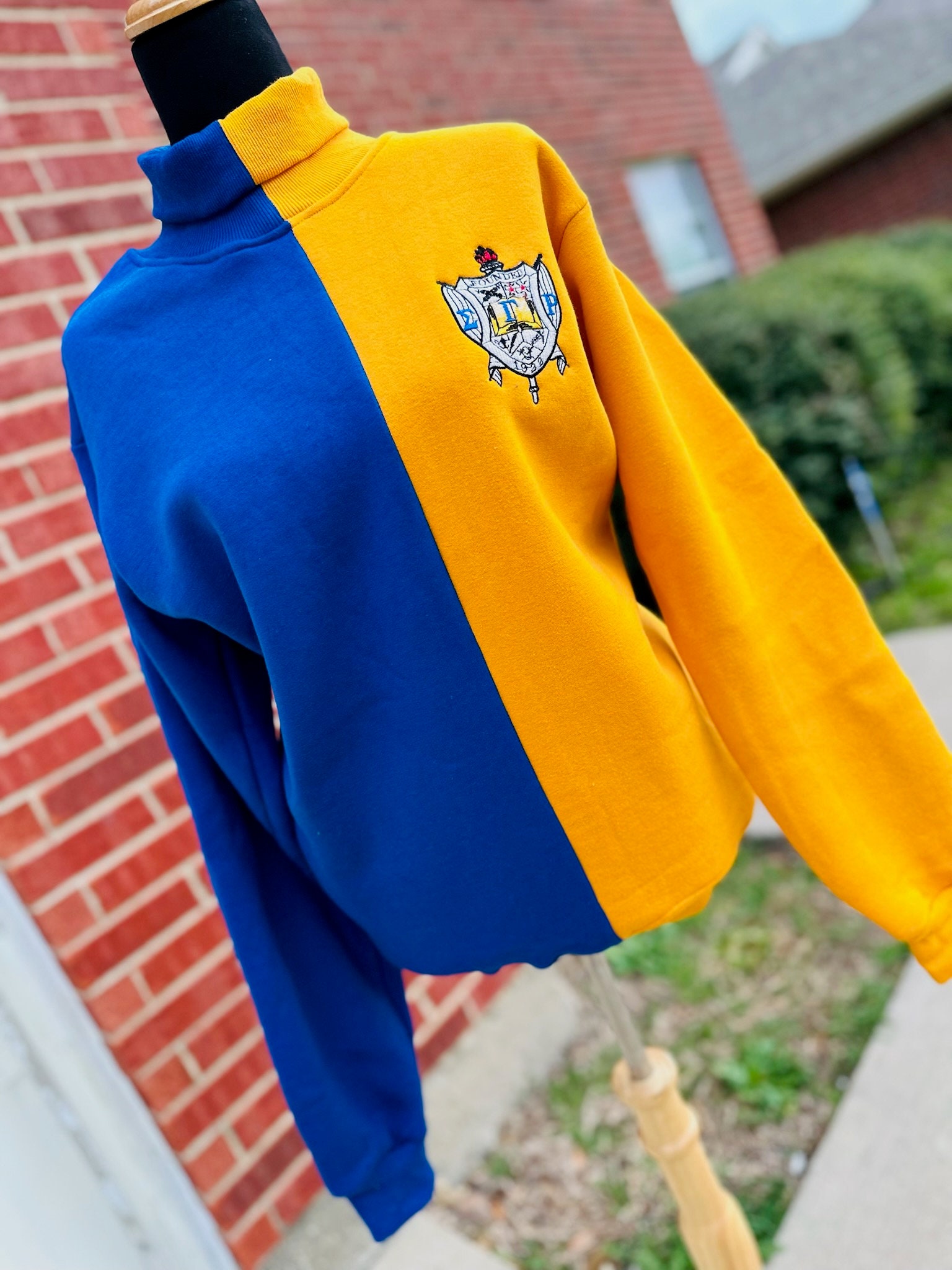 Sigma Gamma Rho Two Tone Turtleneck Sweater - Etsy