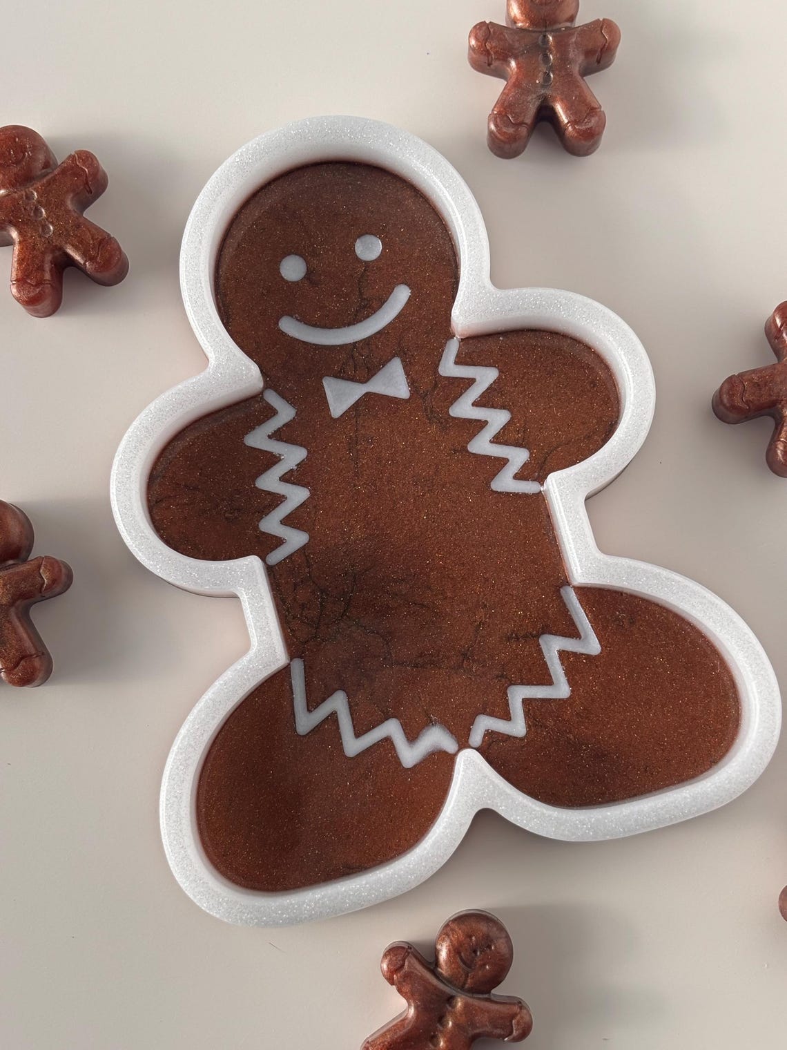 Gingerbread Tinker Tray, Trinket Tray, Holiday Trinket Tray, Holiday ...