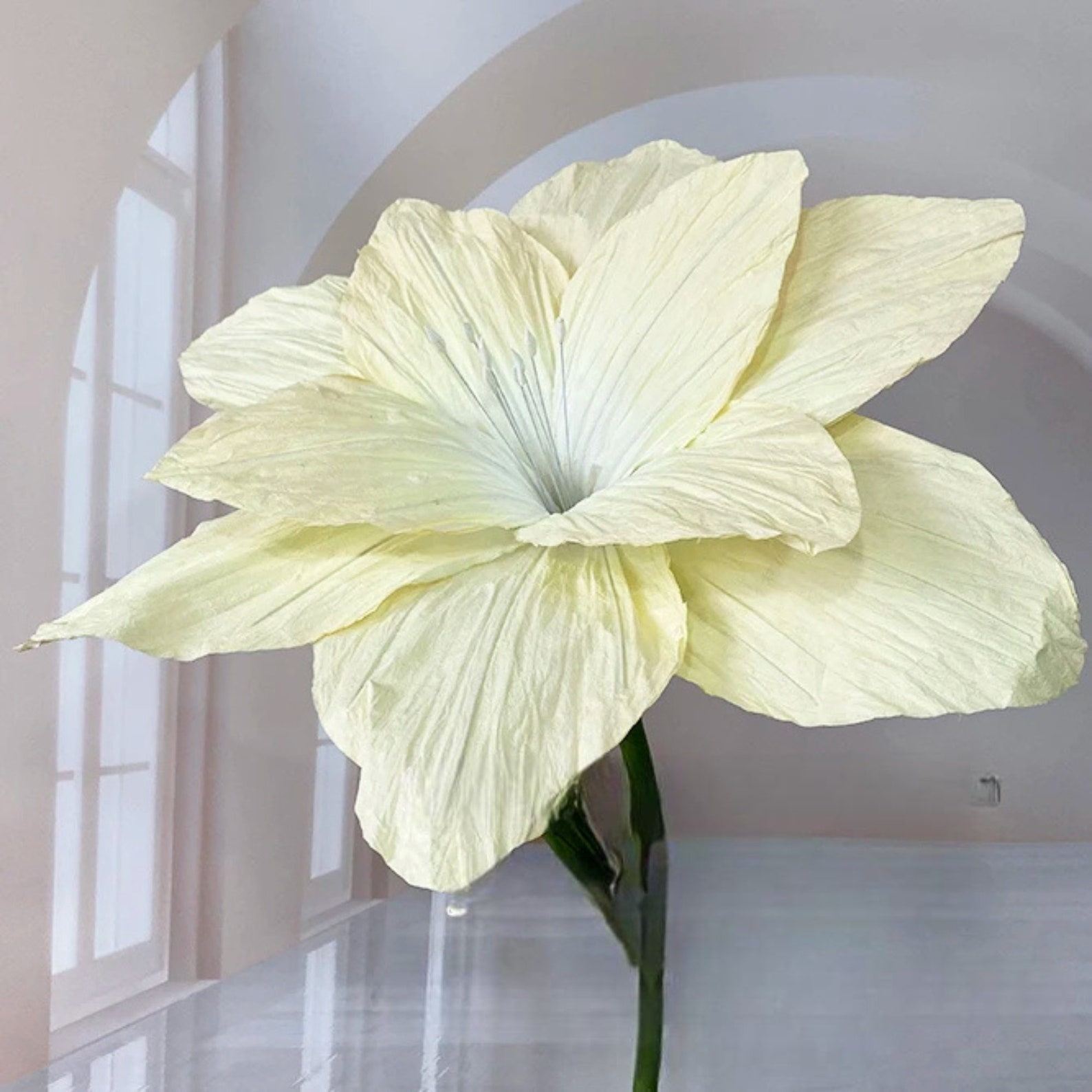 Oversized Paper Flower 3 Piece Giant Lily Flower for Marriage Decor ...
