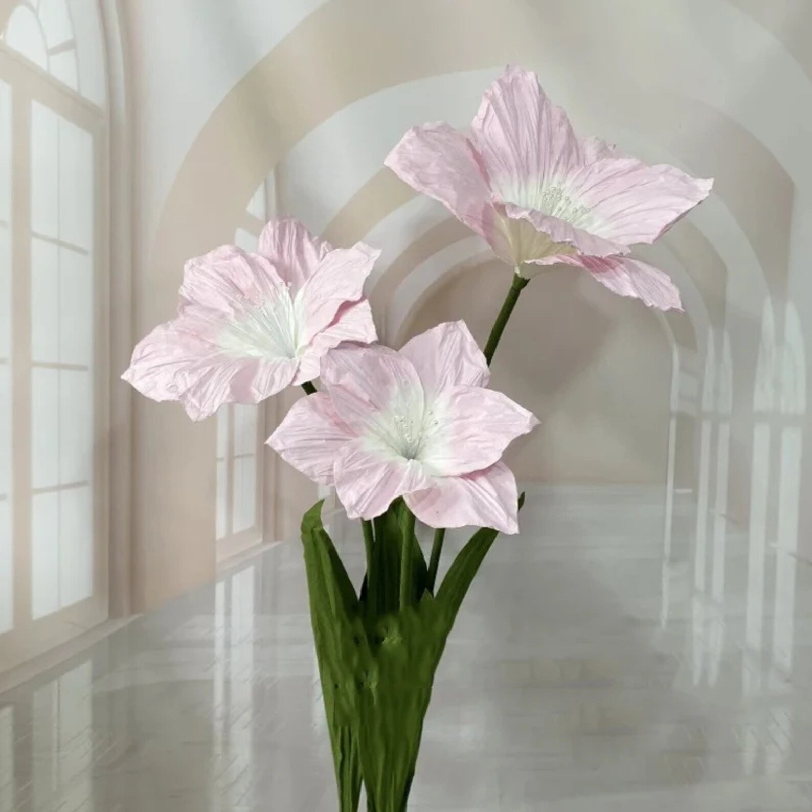 Oversized Paper Flower 3 Piece Giant Lily Flower for Marriage Decor ...
