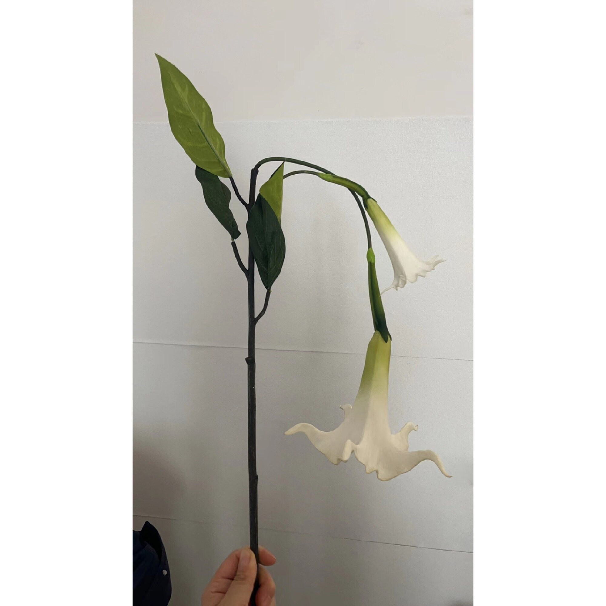 Angels Trumpet Flower 2 Stem-branch Real Touch Artificial Flowers for ...