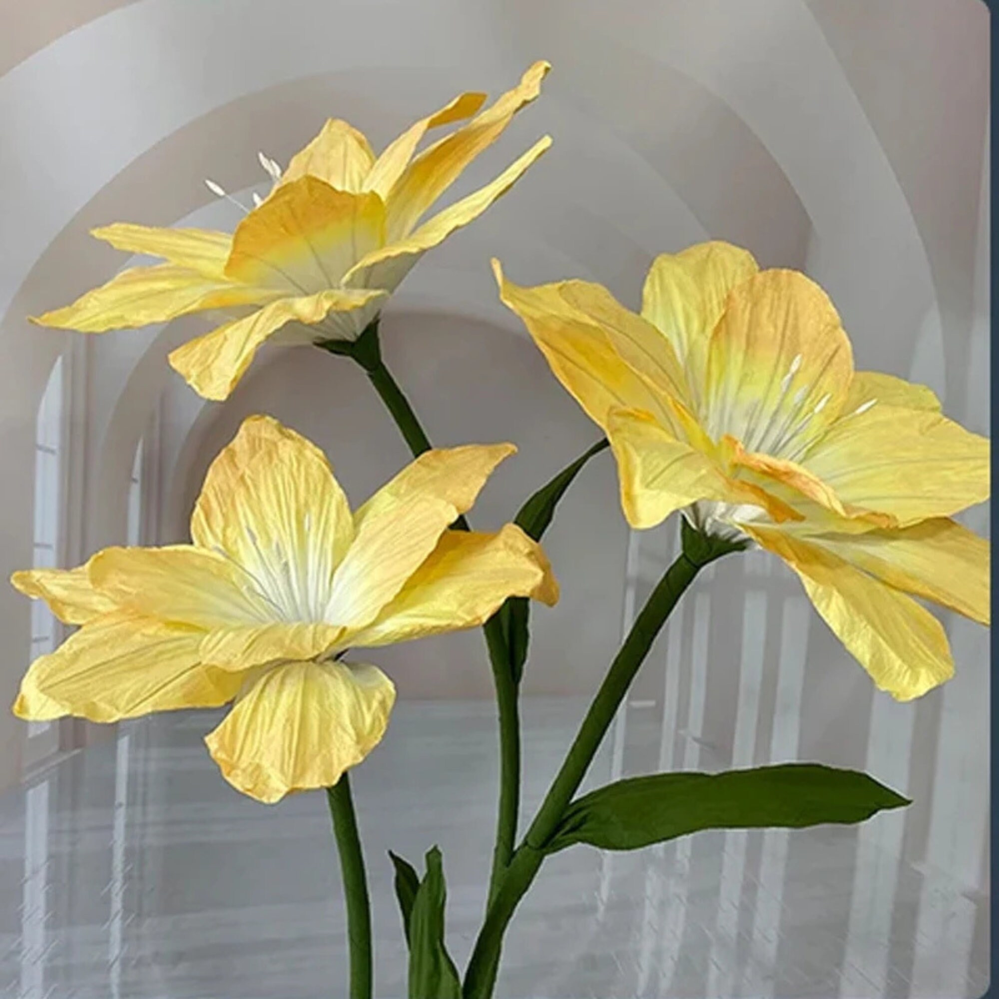 Oversized Paper Flower 3 Piece Giant Lily Flower for Marriage Decor ...
