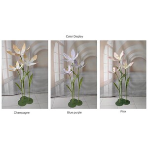 Giant Orchid Flower Heads 60cm Wide Oversized Paper Flowers 3 Pieces ...