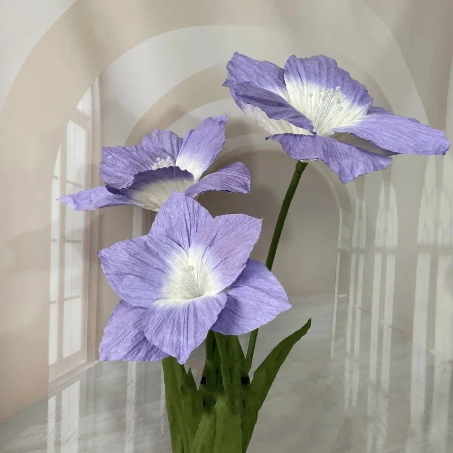 Oversized Paper Flower 3 Piece Giant Lily Flower for Marriage Decor ...