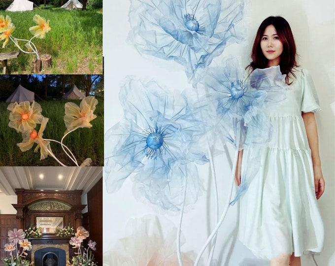 Free Standing Flowers Stem Set Giant Flower Stands Giant Flower Stems ...