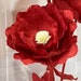 Giant Peony Paper Flower Heads 3pcs Set 60cm Wide Artificial Flowers ...