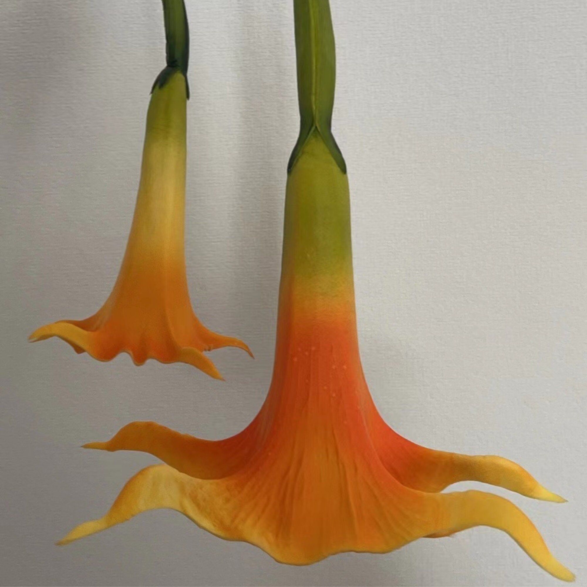 Angels Trumpet Flower 2 Stem-branch Real Touch Artificial Flowers for ...