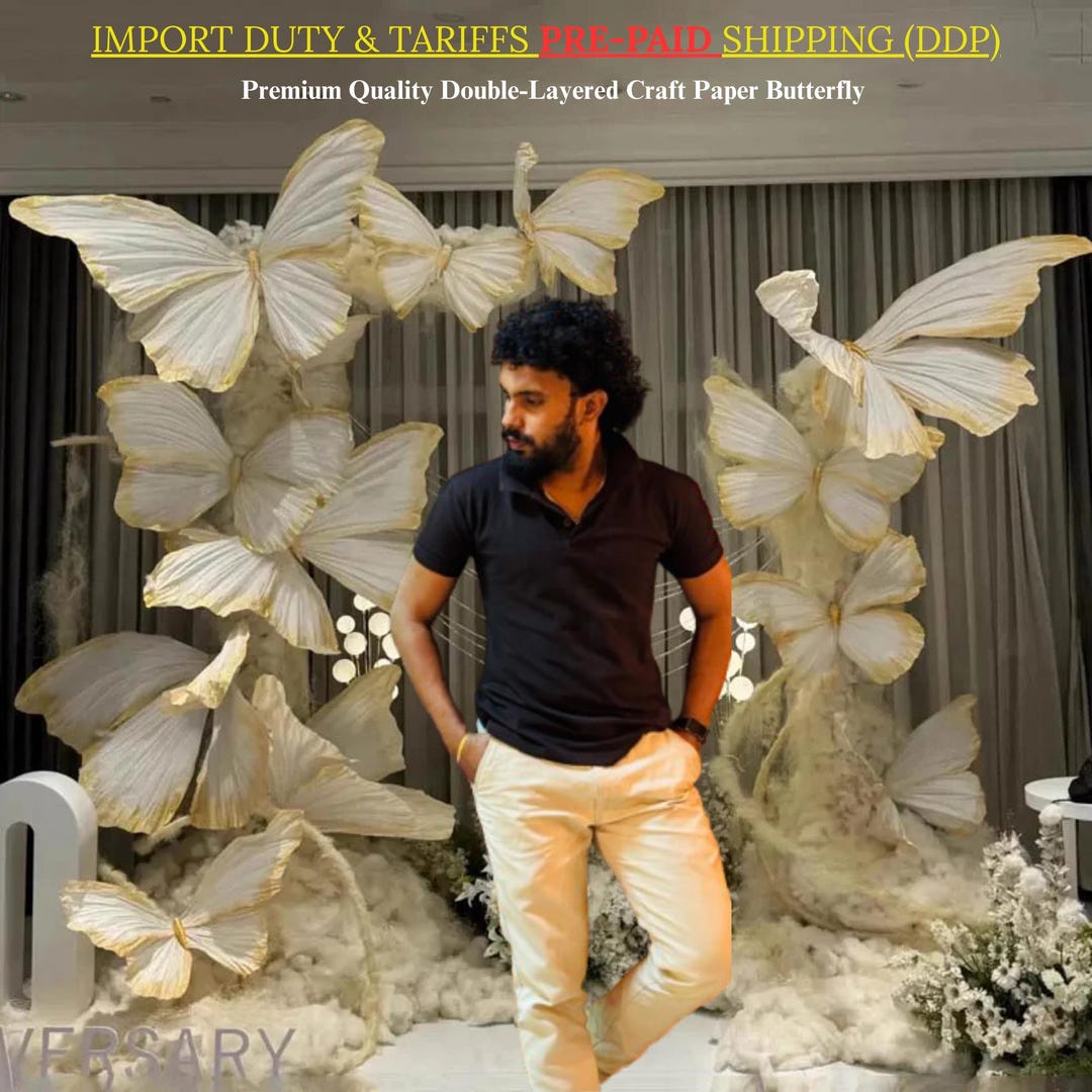 Giant Butterfly Double Layered Paper Butterfly Decorative Art for ...