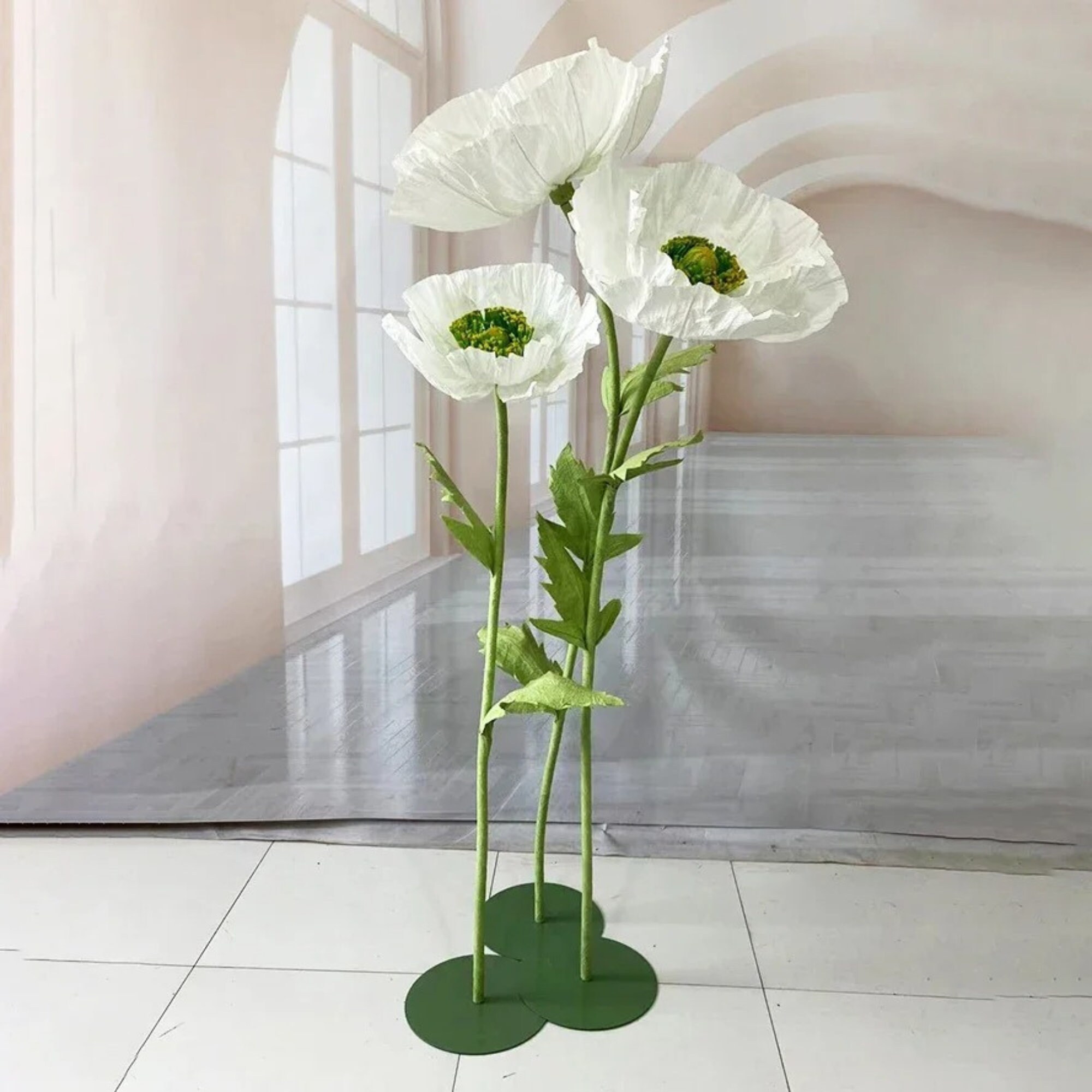 Large Peony Flowers 3 Pieces Set Paper Flower Heads for Event ...