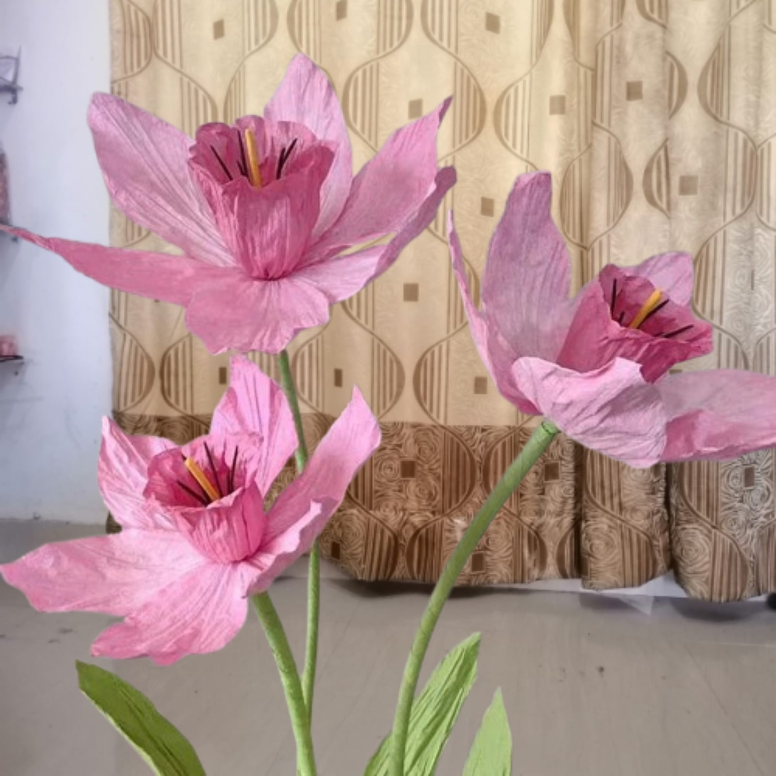 Giant Paper Flower Oversised Narcissus Flower Heads 3 Pieces for ...