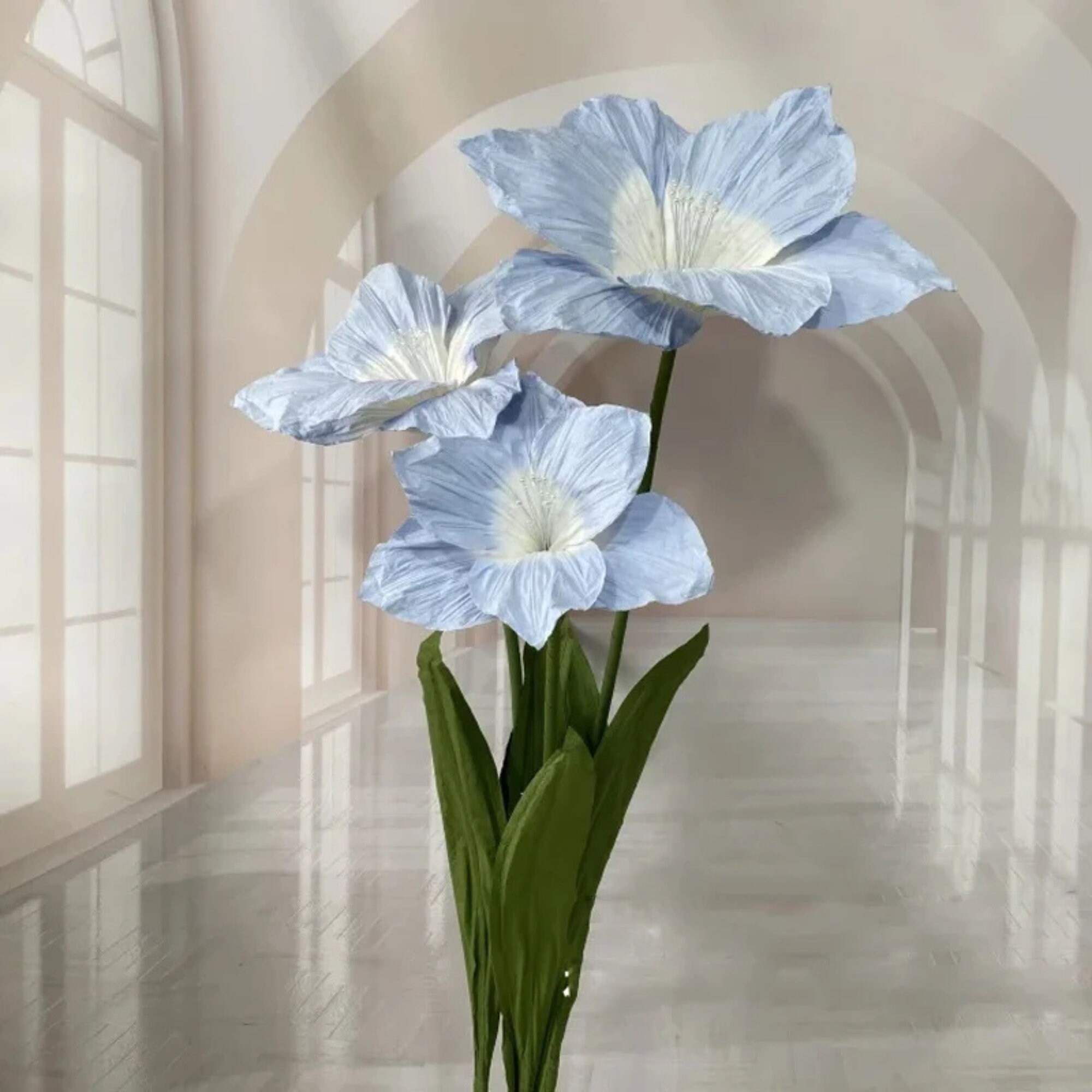 Oversized Paper Flower 3 Piece Giant Lily Flower for Marriage Decor ...