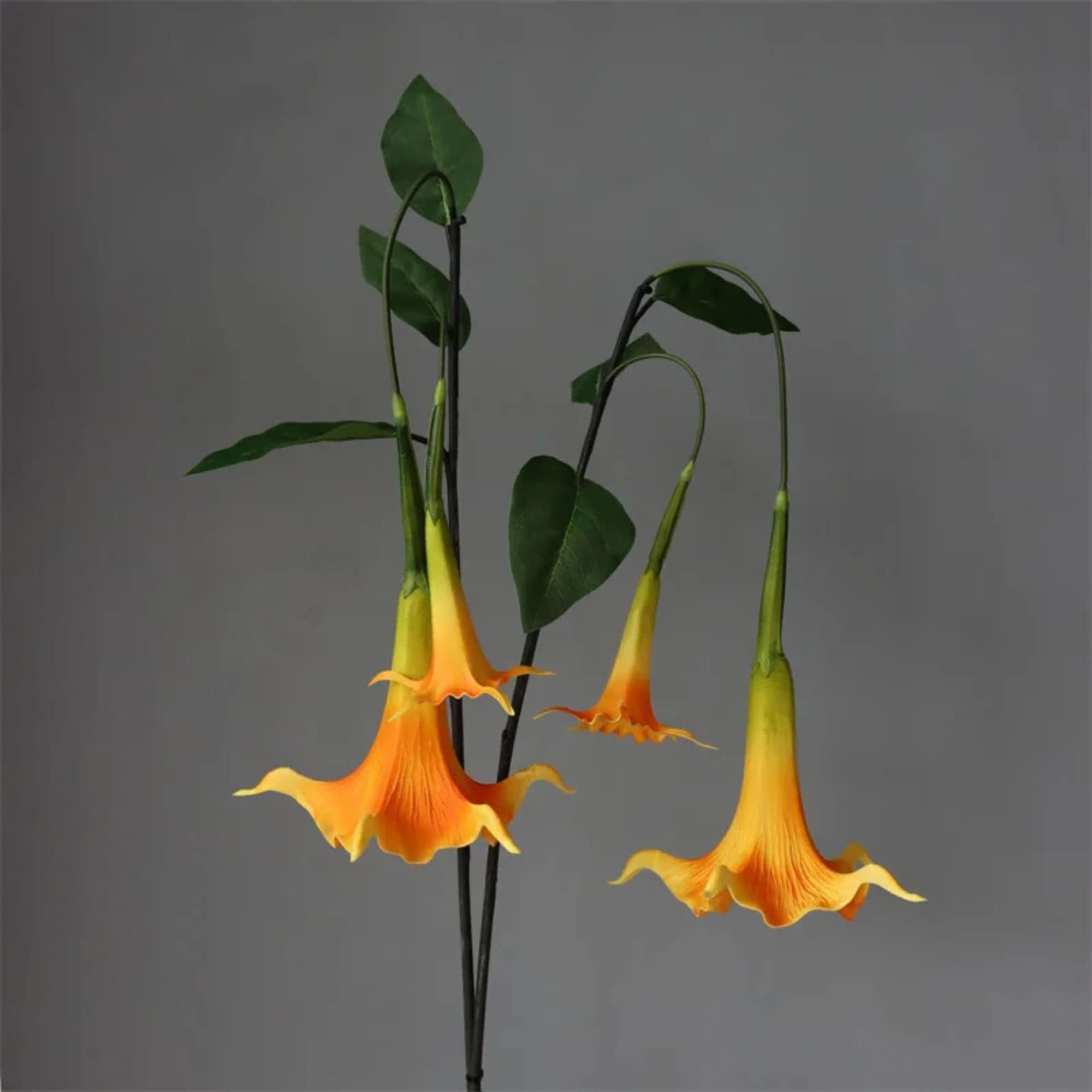 Angels Trumpet Flower 2 Stem-branch Real Touch Artificial Flowers for ...