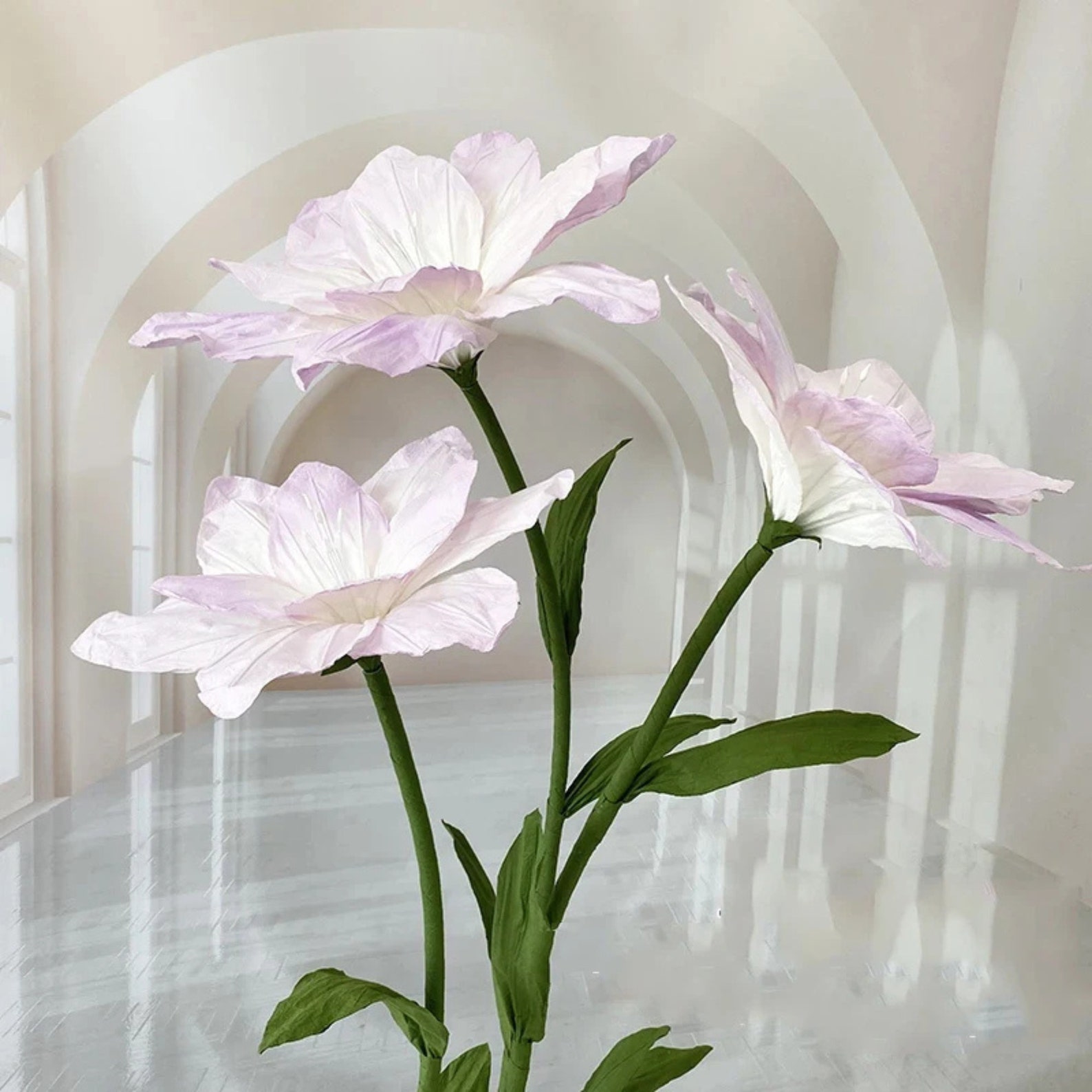 Oversized Paper Flower 3 Piece Giant Lily Flower for Marriage Decor ...