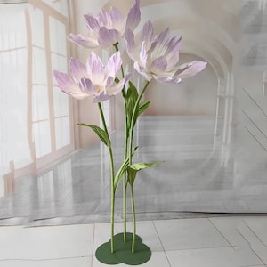 Giant Water Lily Flower Oversized Paper Flower Head 3 Pieces Set for ...