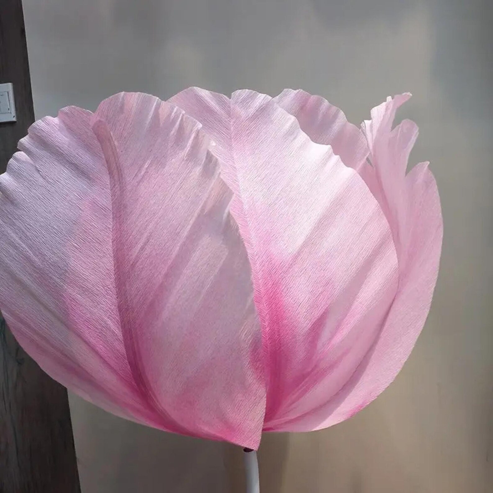 Large Tulip Flower Crepe Paper Tulip Head 50cm Artificial Flower for ...