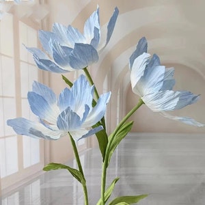 Giant Water Lily Flower Oversized Paper Flower Head 3 Pieces Set for ...