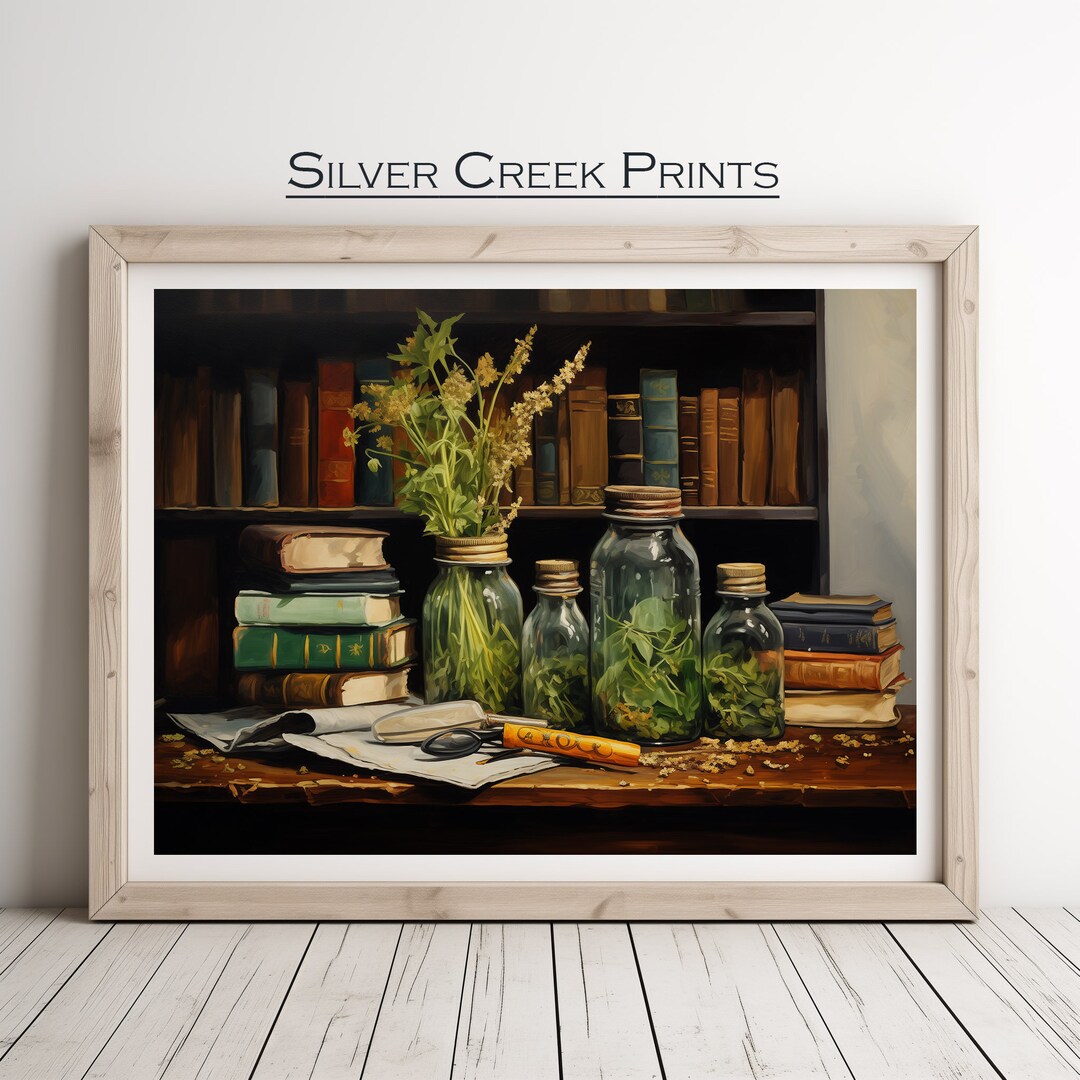 Apothecary Desk Printable Art Digital Vintage Wall Decor Classic ...