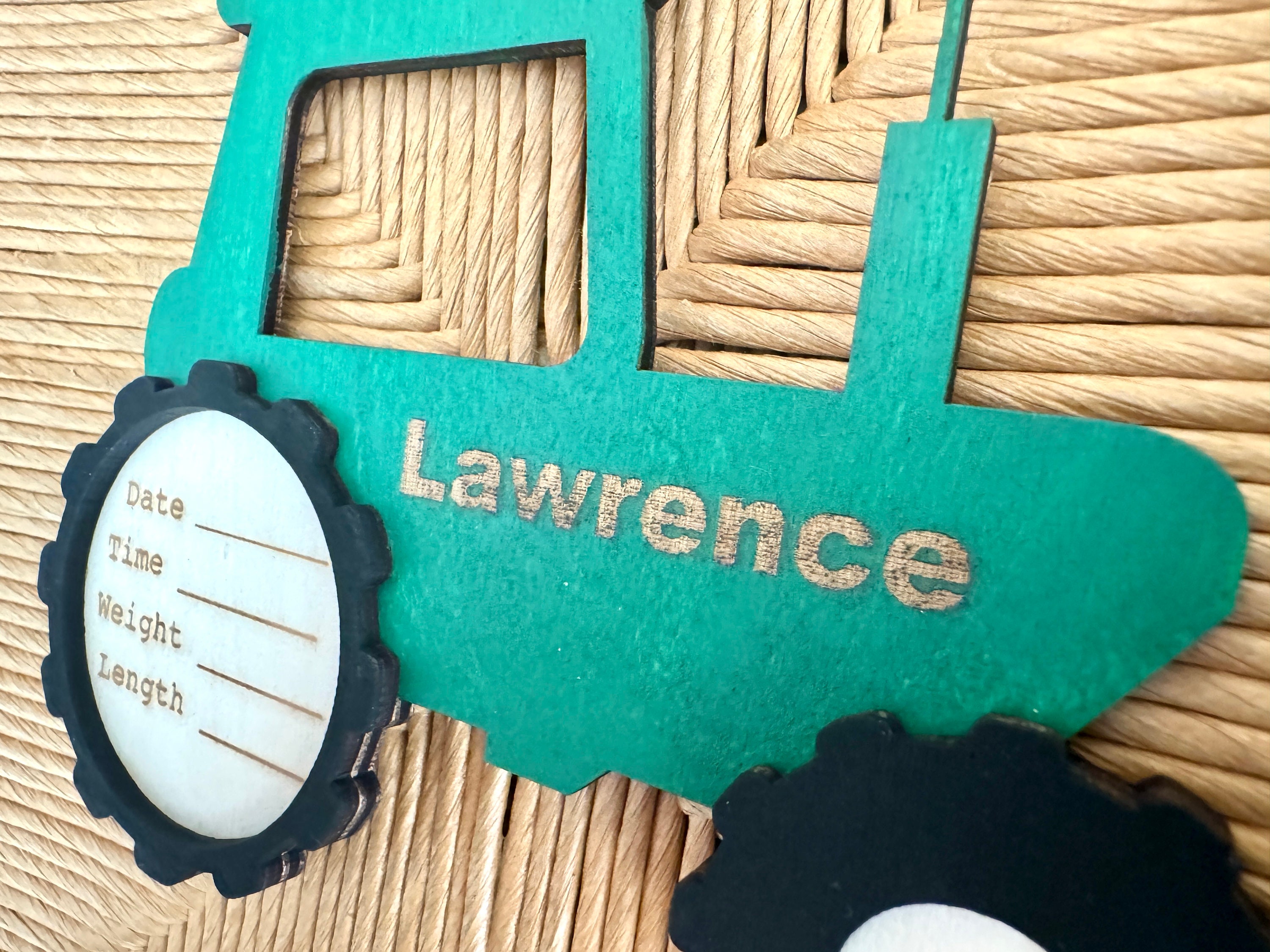 Personalized Tractor Baby Birth Announcement, Baby Sign, Hospital Photo ...