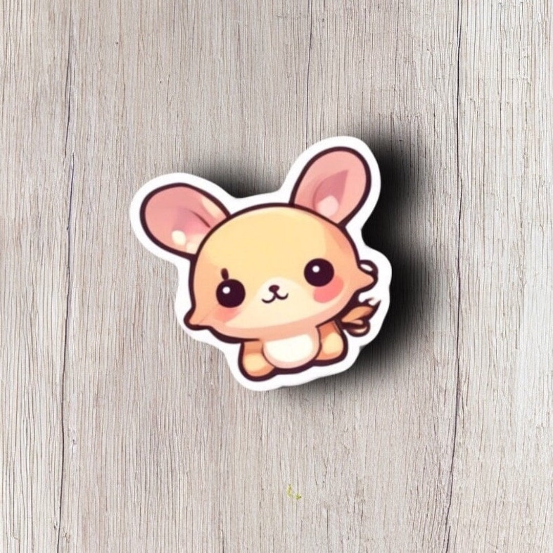 Kawaii Bunny Vinyl Sticker, Kawaii Sticker for Laptops, Water Bottles ...