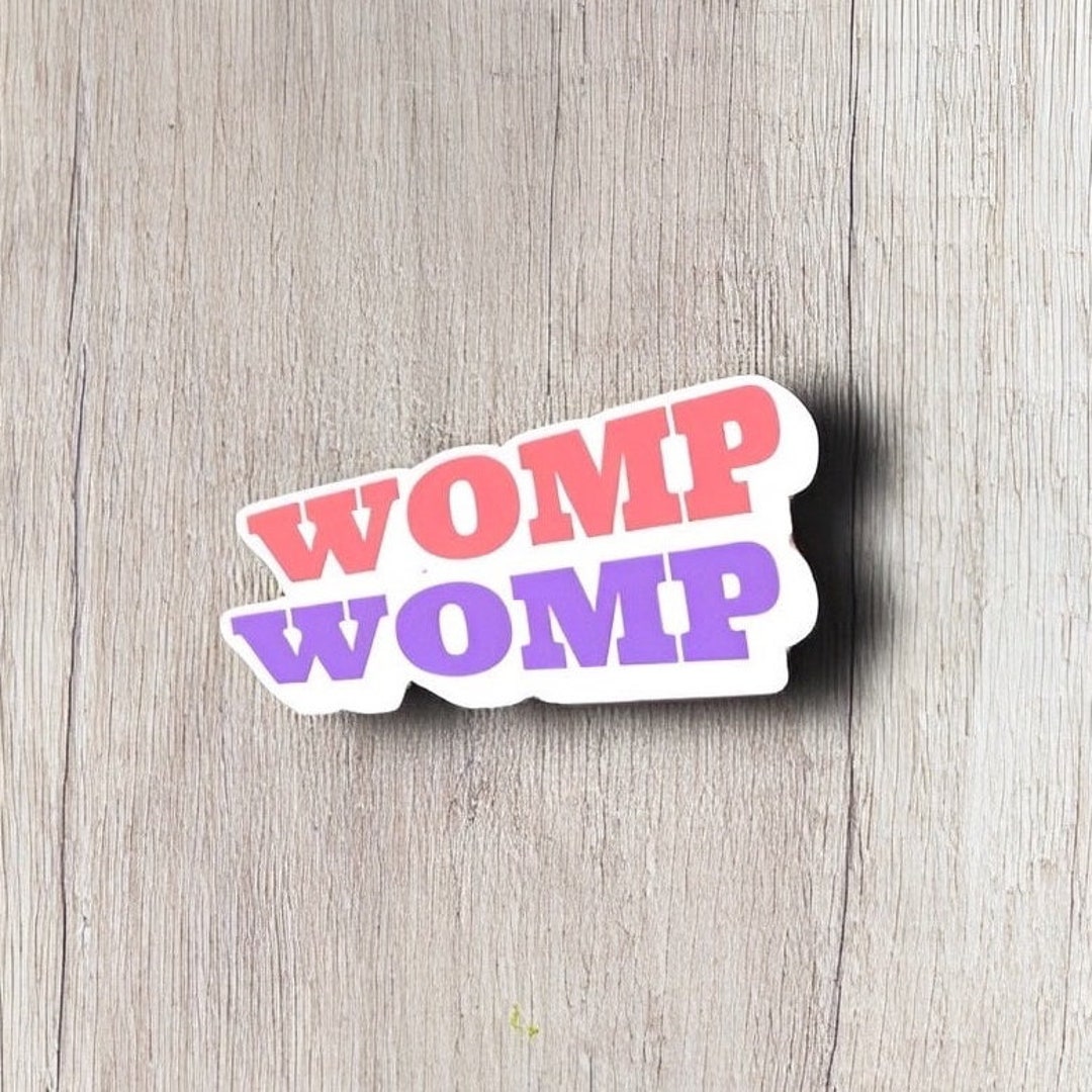 Pink and Purple Womp Womp Vinyl Sticker, Funny Sticker for Laptops ...