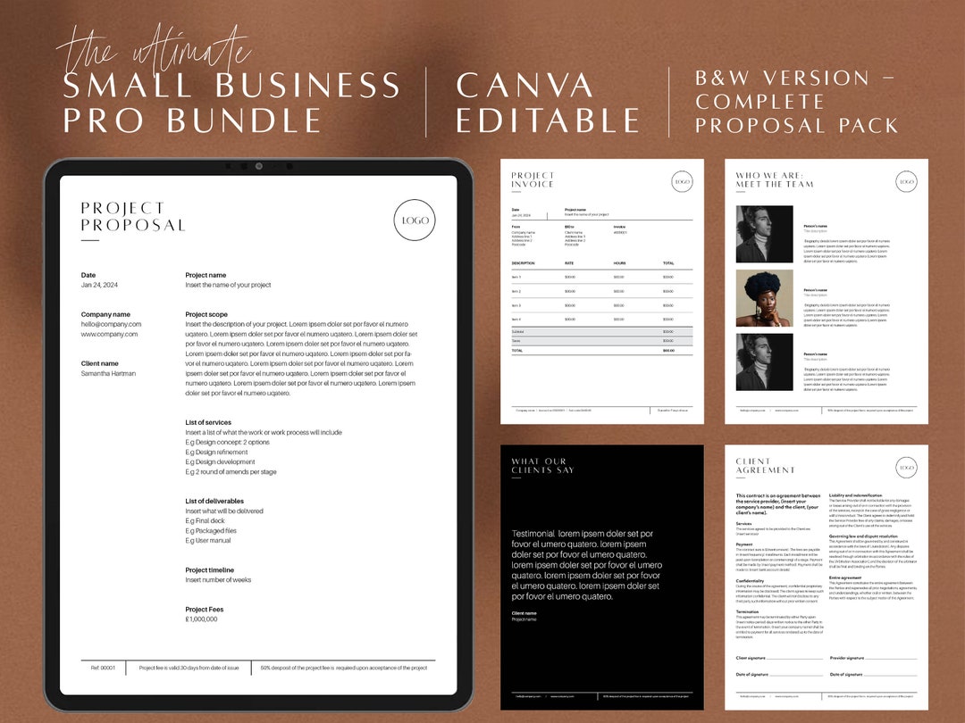 Small Business *pro* Bundle: Complete Project Proposal Presentation ...