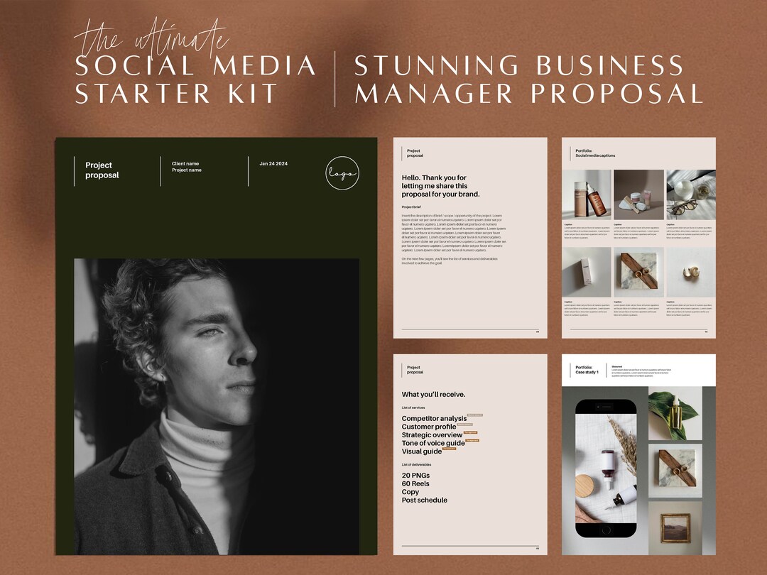 Stunning Social Media Manager Starter Kit, *pro*: New Client Proposal ...