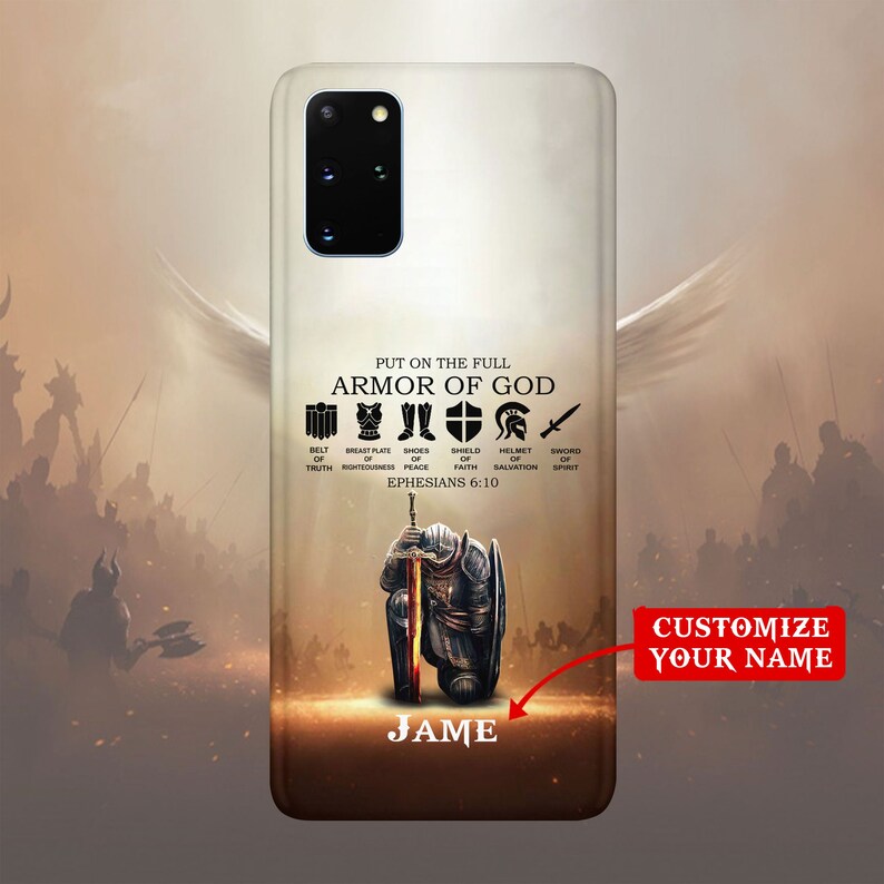 Armor of God Phone Case, Sword of the Spirit, Christian Phone Case ...