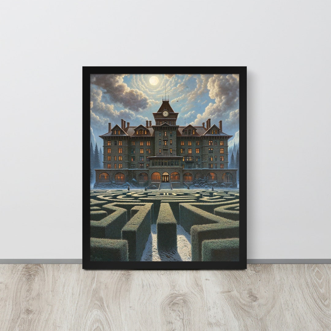 Labyrinth of Madness the Shining Inspired Poster Art, Haunting ...