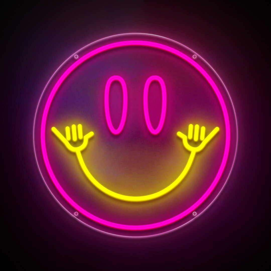 Smiley Face Neon Sign, Funny Neon Signs,home Decoration Sign,wall Décor ...