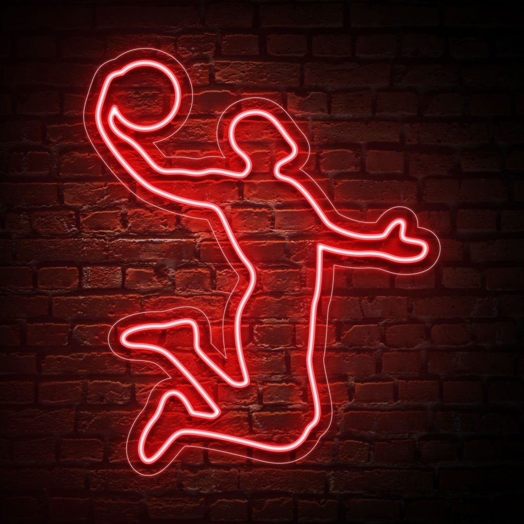 Basketball Neon Sign,jordan Neon Sign, Michael Jordan Lighted Sign Wall ...