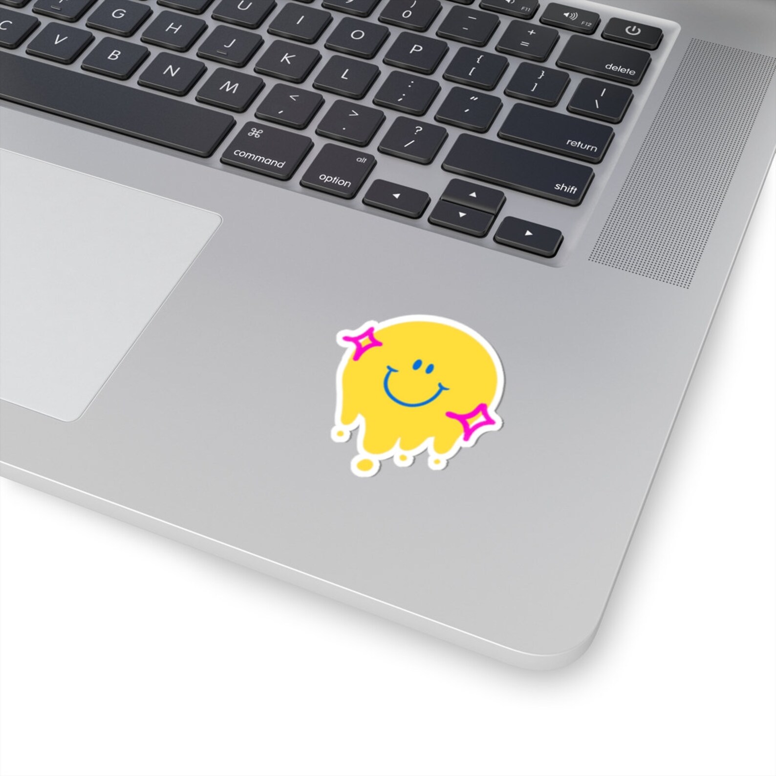 Kiss-cut Sticker. Cute Smiley Face Sticker - Etsy