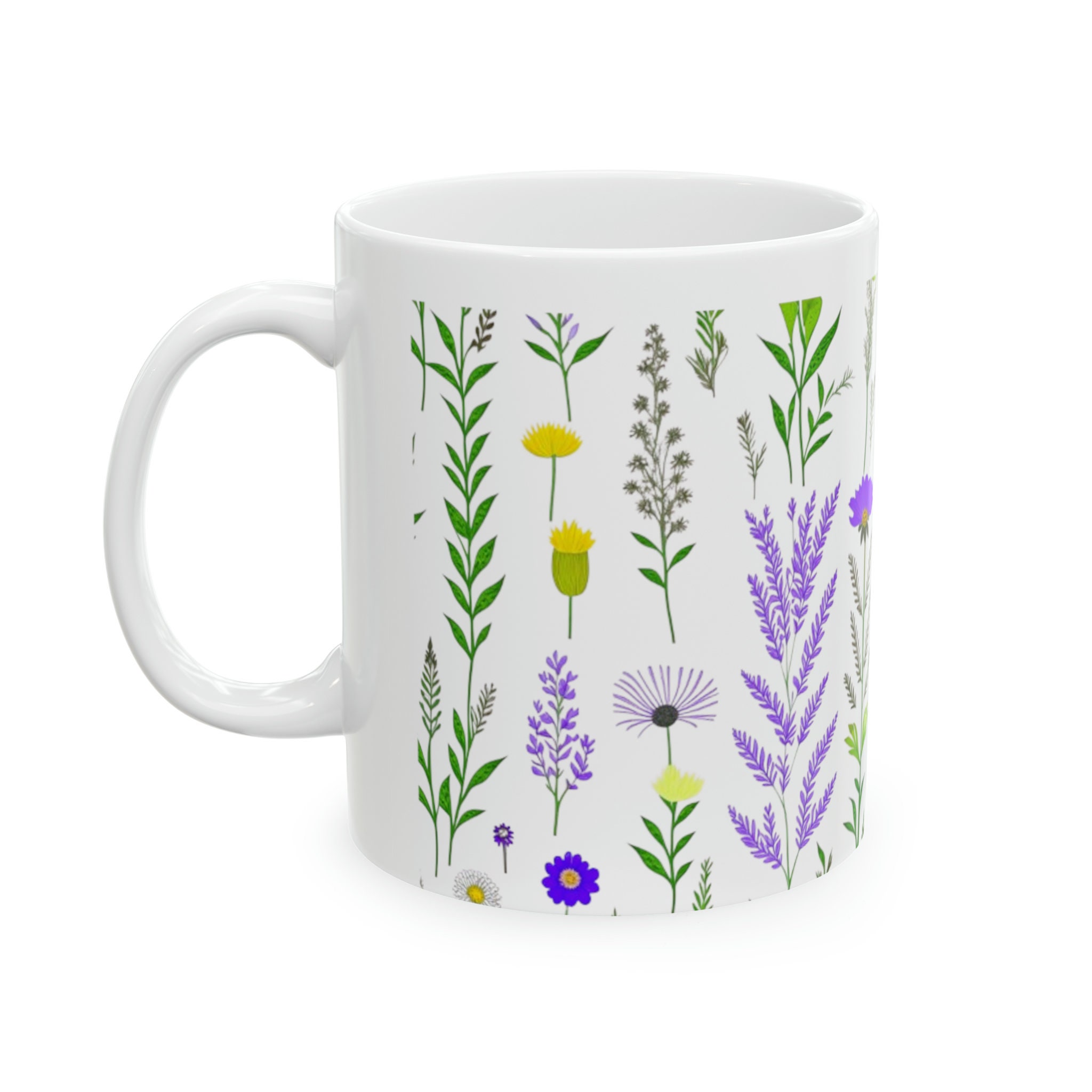 Wildflowers Cottagecore Mug, Cute Botanical Decor Perfect Size for ...