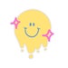 Kiss-cut Sticker. Cute Smiley Face Sticker - Etsy