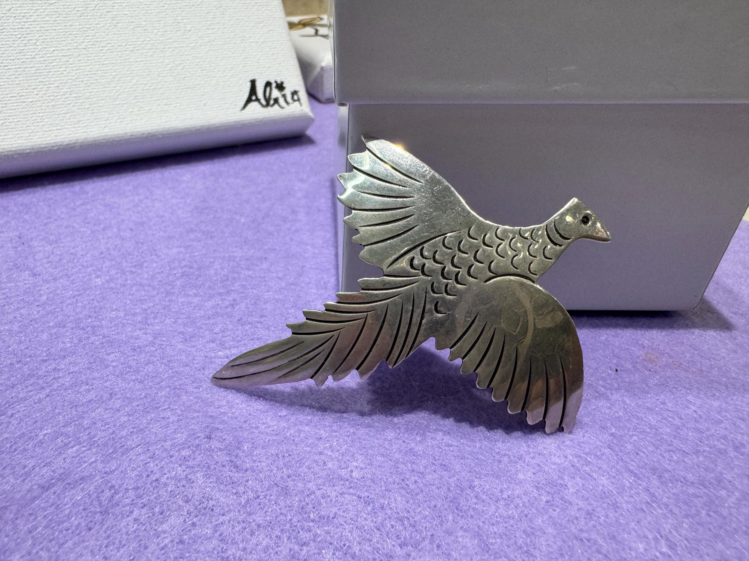 Rare Sterling Silver Navajo Pin HIJE. Velband Included Free. - Etsy