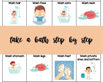 How to Take a Bath Step by Step (inclusive) - Etsy