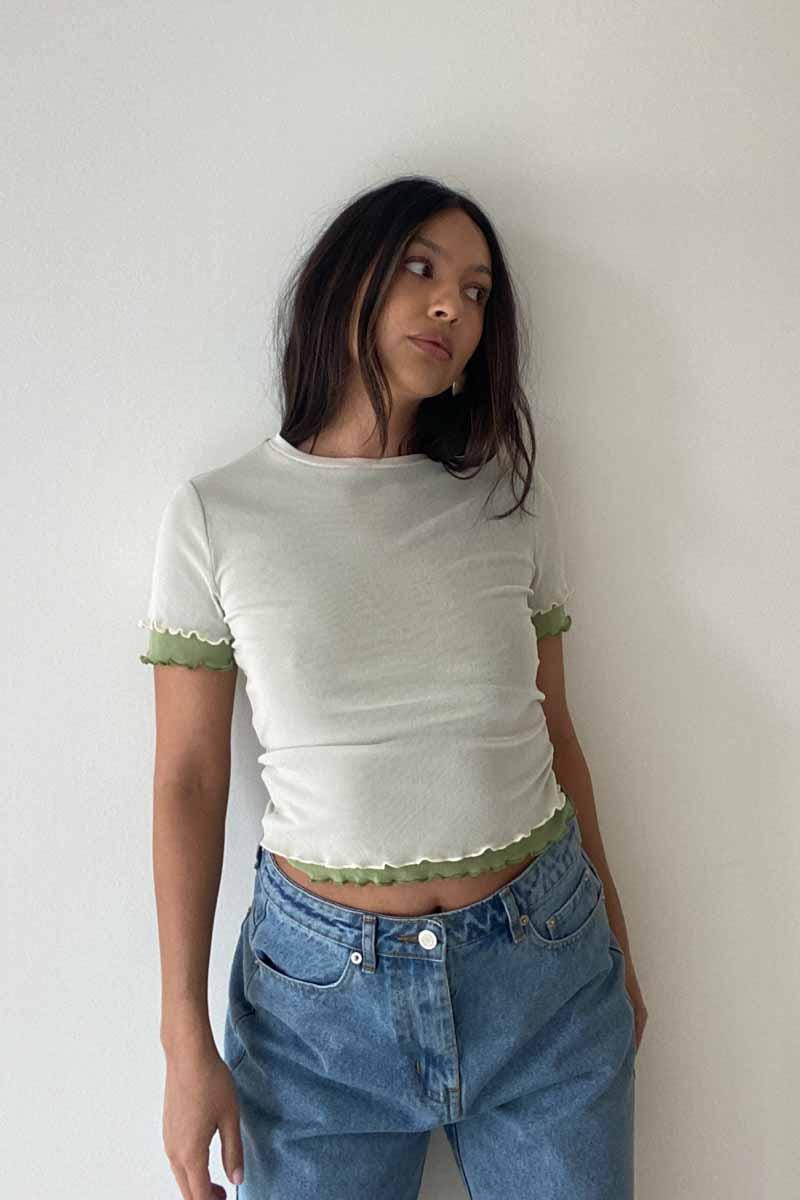 Color Block Mesh Top - Etsy