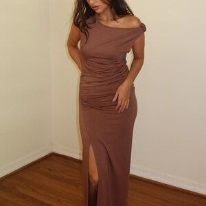 Sleeveless Side Slit Ruched Dress - Etsy